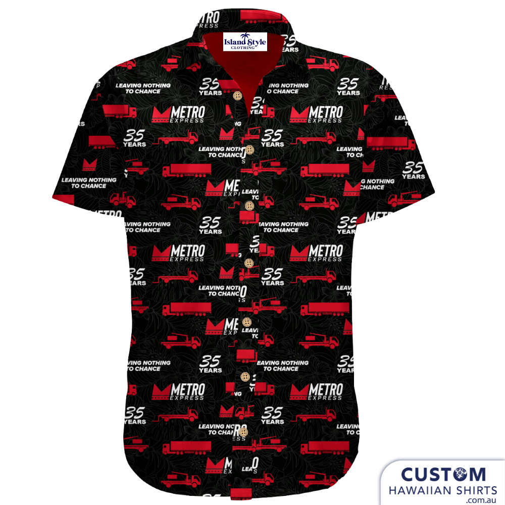 Metro Express | Custom Hawaiian Shirt Uniforms