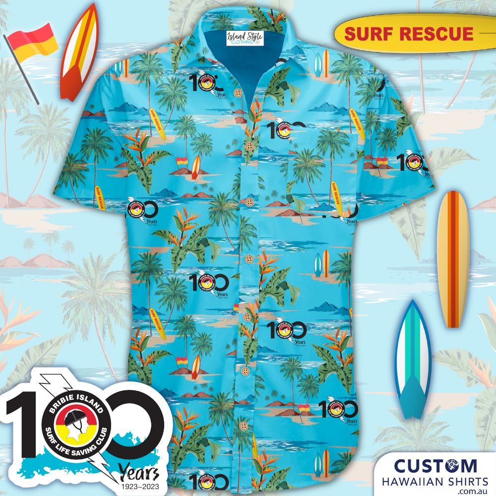 Bribie Island Surf Lifesaving Club, QLD - Custom 100th Anniversary Shi ...